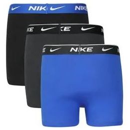 Boxershorts Nike SPORTSWEAR "f&uuml;r Jungs", M&auml;dchen, Gr. XL (164/170), 3 Stk., blau (blau, anthrazit, schwarz), Jersey, Obermaterial: 95% Baumwolle, 5% Elasthan, Unterhosen, Kinder Unterhose aus Baumwolle