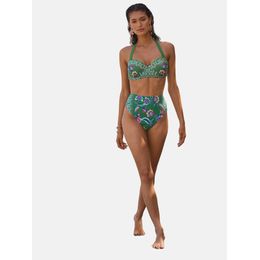 Love & Roses Bikinitop Damen Gr&ouml;&szlig;e 85 enzian / honig / gr&uuml;n / lila