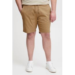 Chinoshorts Blend "BHPiello Big & Tall", Herren, Gr. 5XL, US-Gr&ouml;&szlig;en, braun (beige braun), Web, 98% Baumwolle, 2% Elasthan, unifarben, regular fit kurz, Hosen Chinoshorts, Stilvolle Chino Short in gro&szlig;en Gr&ouml;&szlig;en