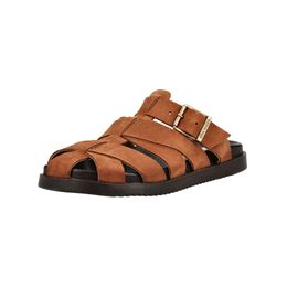 Pantolette Steve Madden "Steve Madden Pantoletten Leder", Herren, Gr. 37, cognac, Leder, Schuhe Pantolette
