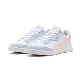 Puma Damen Sneaker "VIKKY STAR OG", Gr. 41, blau, Leder, unifarben, Schuhe, f&uuml;r sportlichen Look im Alltag, mit Lederobermaterial, mit Schn&uuml;rung