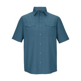 Funktionshemd Killtec "KOS 63 MN WVN SHRT", Herren, Gr. L, Normalgr&ouml;&szlig;en, blau, Obermaterial: 100% Polyester;Futter: 100% Polyester, Hemden, Schnelltrocknendes Herrenhemd mit Kentkragen und Brusttaschen