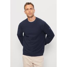 Sweatshirt OLYMP "OLYMP Casual Wirk", Herren, Gr. M, marine, 100% Baumwolle, Sweatshirts Sweatshirt