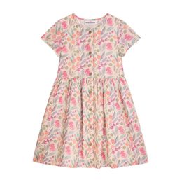 Danamade Kleid M&auml;dchen Gr&ouml;&szlig;e 152 creme / gr&uuml;n / lavendel / pink