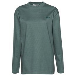Longsleeve DEF "DEF Damen DEF Everyday Longsleeve", Damen, Gr. XL, gr&uuml;n, 100% Baumwolle, bedruckt, loose fit, Rundhals, Shirts