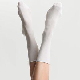 Socken Hudson "RELAX FINE", Damen, Gr. 35-38, wei&szlig;, Obermaterial: 65% Baumwolle, 32% Polyamid, 3% Elasthan, normal, Socken Socken, Baumwoll-Mix, softe Qualit&auml;t mit modernem Rollrand