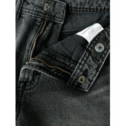 Jeansshorts name it "NKMRYAN REG L DNM SHORTS 6750-DM NOOS", Jungen, Gr. 134, N-Gr, schwarz denim detail:washed, Denim/Jeans, Obermaterial: 100% Baumwolle, unifarben, regular fit kurz, Jeans Jeansshorts, Baumwolle