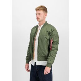 Bomberjacke Alpha Industries "MA-1 VF Vintage Fit 59", Herren, Gr. L, gr&uuml;n (sage, gr&uuml;n), Obermaterial: 100% Nylon; Futter: 100% Nylon; F&uuml;llung: 100% Polyester, Jacken Bomberjacke