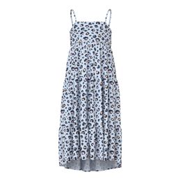 Tr&auml;gerkleid name it "NKFVINAYA STRAP MAXI DRESS", M&auml;dchen, Gr. 134, N-Gr, ancient water aop:colorot leo, Web, Obermaterial: 98% Polyester, 2% Elasthan, bedruckt, normal normal, eckiger Ausschnitt, Kleider Tr&auml;gerkleid, Materialmix, regular fit