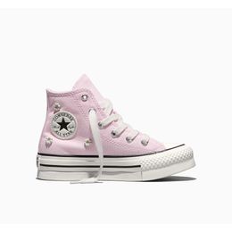 Sneaker Converse "CHUCK TAYLOR ALL STAR EVA LIFT", M&auml;dchen, Gr. 30, new found bloom, vintage wei&szlig;, schwarz, Textil, Schuhe Sneaker