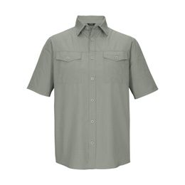 Funktionshemd Killtec "KOS 63 MN WVN SHRT", Herren, Gr. XXL, Normalgr&ouml;&szlig;en, grau (helloliv), Obermaterial: 100% Polyester.Futter: 100% Polyester, Hemden, Schnelltrocknendes Herrenhemd mit Kentkragen und Brusttaschen