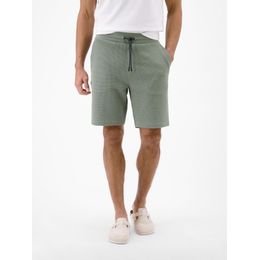 Shorts Lerros "Bequeme Shorts mit Kordelzug in Jerseyqualit&auml;t", Herren, Gr. L, storm grau, 85% Baumwolle, 12% Polyester, 3% Elasthan, Hosen Shorts