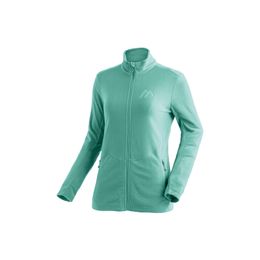 Fleecejacke Maier Sports "Denise Jacket W", Damen, Gr. 42, gr&uuml;n (hellmint), 100% Polyester, hoch geschlossener Ausschnitt, Jacken Fleecejacke, Damen Midlayer, atmungsaktiv schnelltrocknend, Full-Zip, Regular fit