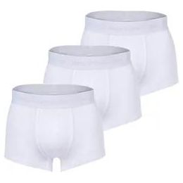 Marc O'Polo Boxershorts MARC O'POLO "Boxershort 3-PACK TRUNK 3er Pack", Herren, Gr. XL, wei&szlig;, Obermaterial: 95% Baumwolle CO(Bio). 5% Elasthan EL., Unterhosen