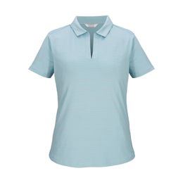 T-Shirt Killtec "KOS 21 WMN TSHRT", Damen, Gr. 42, blau (ocean), Obermaterial: 93% Polyester, 7% Elasthan, Shirts T-Shirt, Leichtes, schnelltrocknendes Shirt mit Streifen und femininer Passform