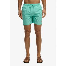 Badeshorts Superdry "ESSENTIAL 16 SWIM SHORT", Herren, Gr. XXL, N-Gr, skate mint, Web, Polyester, unifarben, Badehosen Badeshorts, Kunstfaser, relaxed fit