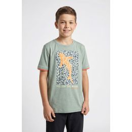 Funktionsshirt Killtec "KOS 132 BYS TSHRT", Jungen, Gr. 128, helles naturgr&uuml;n, Obermaterial: 65% Polyester, 30% Baumwolle, 5% Elasthan, Shirts Funktionsshirt