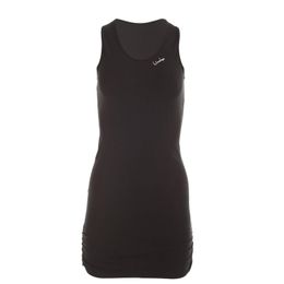 Longtop WINSHAPE "WTR15", Damen, Gr. L, schwarz, 90% Baumwolle, 10% Elasthan, Rundhals, Tops, mit seitlicher Raffung