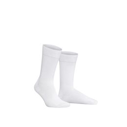 Socken Hudson "RELAX COTTON", Damen, Gr. 45-46, wei&szlig;, Obermaterial: 97% Baumwolle, 3% Elasthan, normal, Socken Socken, druckfreier Relax-Komfortbund