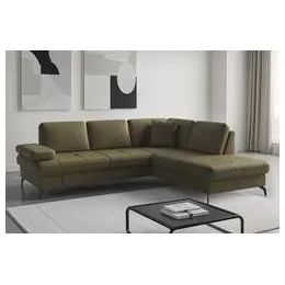 Sit & More Ecksofa SIT & MORE "Morris Jubi, Ottomane, Breite 238 cm", braun (olive), B:238cm H:83cm T:202cm, Sofas, Ecksofa, mit Armteilfunktion, wahlweise mit Schlaffunktion