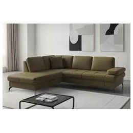 Sit & More Ecksofa SIT & MORE "Morris Jubi, Ottomane, Breite 238 cm", braun (olive), B:238cm H:83cm T:202cm, Sofas, Ecksofa, mit Armteilfunktion, wahlweise mit Schlaffunktion