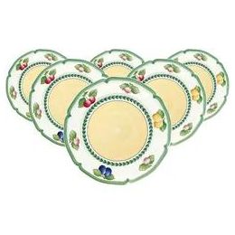 Villeroy & Boch Speiseteller VILLEROY & BOCH "Speiseteller French Garden Fleurence &oslash; 26,7 cm 6er Set bunt", bunt, L:26,7cm, Speiseteller, Speiseteller