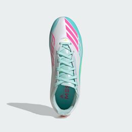 adidas Performance Fu&szlig;ballschuh 'F50 Messi Elite' Jungen Gr&ouml;&szlig;e 36 cyanblau / altrosa / naturwei&szlig;