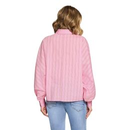 Cartoon Oversize-Bluse mit Streifen Damen Gr&ouml;&szlig;e L ros&eacute;