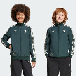 adidas originals Sweatjacke 'Juventus Turin Terrace Icons' Jungen Gr&ouml;&szlig;e 164 elfenbein / dunkelgr&uuml;n