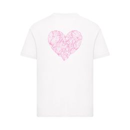Mister Tee T-Shirt M&auml;dchen Gr&ouml;&szlig;e 110 pink / wei&szlig;