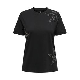 Only T-Shirt Damen Gr&ouml;&szlig;e S gold / schwarz / silber