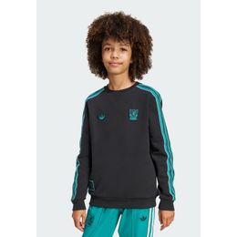 adidas originals Sportsweatshirt 'FC Liverpool Terrace Icons' Jungen Gr&ouml;&szlig;e 152 cyanblau / schwarz / wei&szlig;