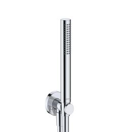 Duravit Universal Brausegarnitur mit Wandanschlussbogen und Halter, 1 Strahlart, UV0762002010,