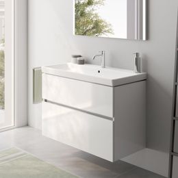 Villeroy & Boch Villeroy & Boch Avento Waschtisch, evineo ineo5 evo Unterschrank B: 98 cm, 2 Ausz&uuml;ge, mit Griffmulde,, 4156A5RW+BE0725WH,