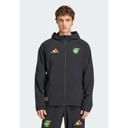 adidas Performance Sportjacke 'Jamaika x Bob Marley Tiro Travel' Herren Gr&ouml;&szlig;e XL gelb / hellgr&uuml;n / altrosa / schwarz