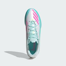 adidas Performance Fu&szlig;ballschuh 'F50 Messi League' Herren Gr&ouml;&szlig;e 44.5/45 t&uuml;rkis / neongelb / pink / wei&szlig;
