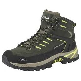 Wanderschuh CMP "RIGEL 2.0 MID WP TREKKING SHOES", Damen, Gr. 44, pine, mela, Leder, Schuhe Wanderschuh, wasserdicht