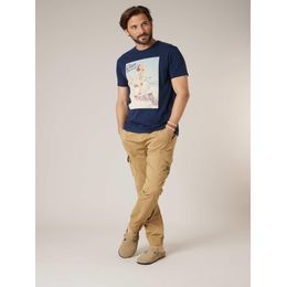 Deeluxe T-Shirt 'LORENZO' Herren Gr&ouml;&szlig;e XL navy / pastellblau