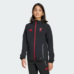 adidas Performance Sportjacke 'Liverpool FC Tiro 25 Competition' Jungen Gr&ouml;&szlig;e 116 rot / schwarz