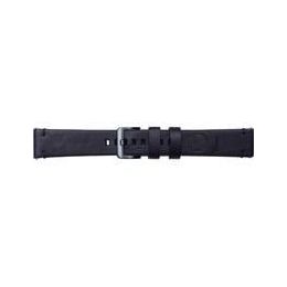 Leder Armband Essex von Strap Studio, Uhrenarmband schwarz, 20 mm, Samsung Galaxy Watch