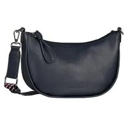 Handtasche Tom Tailor "Tatiana", Damen, Gr. B/H/T: 28cm x 19cm x 9,5cm, mixed maritim, Polyurethan, clean, gepflegt, unifarben, Taschen Handtasche, fein gewebter dreifarbiger Gurtband mit harmonischem &bdquo;T&ldquo; ́Logodruck