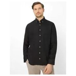 Leinenhemd Brax "Style DANIEL", Herren, Gr. XL, Normalgr&ouml;&szlig;en, schwarz, Web, 100% Leinen, Hemden