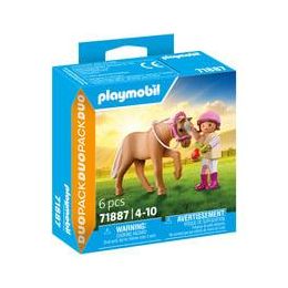 Playmobil 71887 DuoPack M&auml;dchen mit Pony, Konstruktionsspielzeug