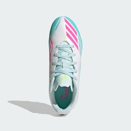 adidas Performance Sportschuh 'F50 Messi Club' Jungen Gr&ouml;&szlig;e 29 azur / neongr&uuml;n / neonpink / wei&szlig;