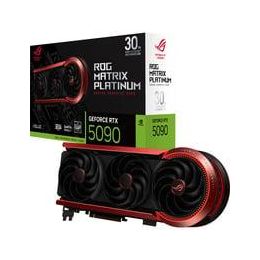 ASUS GeForce RTX 5090 ROG Matrix Platinum, Grafikkarte schwarz/dunkelrot, DLSS 4, 3x DisplayPort, 2x HDMI 2.1
