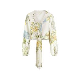 Guess Bluse 'Shirley' Damen Gr&ouml;&szlig;e XXL hellblau / oliv / pastellgr&uuml;n / wei&szlig;