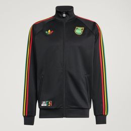 adidas Performance Sportsweatjacke 'Jamaika x Bob Marley' Herren Gr&ouml;&szlig;e XL gelb / jade / rot / schwarz