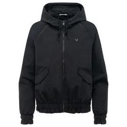 Anorak Ragwear "Kissi", Herren, Gr. L (40), schwarz, Obermaterial: 100% Nylon. Innenfutter: 100% Polyester, l&auml;ssig geschnitten h&uuml;ftlang, hoch geschlossener Ausschnitt, &Auml;rmel ohne &Auml;rmelschlitz R&uuml;schen mit Gummizug, Jacken, Wasserdichte &Uuml;bergangsjacke mit Kapuze