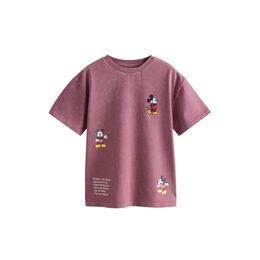 next T-Shirt 'Mickey Mouse' M&auml;dchen Gr&ouml;&szlig;e 166 gelb / burgunder / schwarz / wei&szlig;