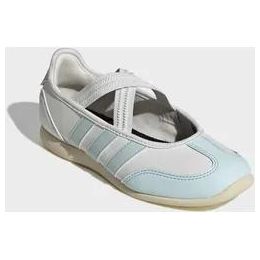 Sneaker Ballerinas Adidas SPORTSWEAR "BARREDA MARY JANE KIDS", Kinder, Gr. 36, core wei&szlig;, halo mint, warm vanilla, Leder, Synthetik, Schuhe, f&uuml;r Kinder & Jugendliche
